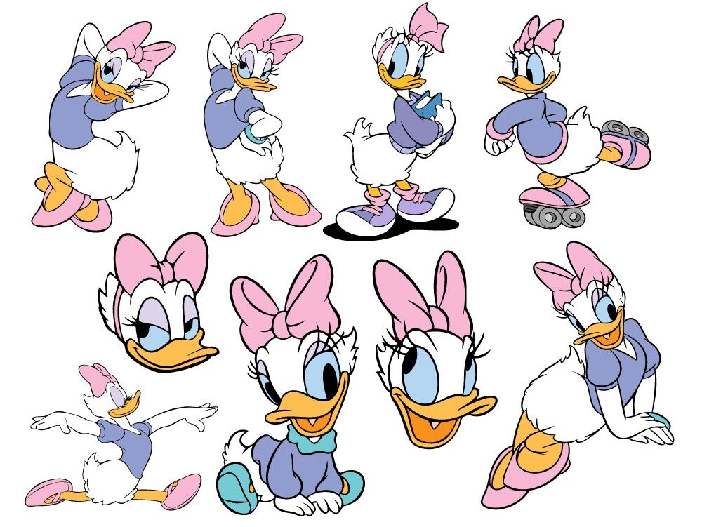 18 Daisy Duck SVG Cut Files | Daisy Duck Vector Clipart | Disney SVG ...