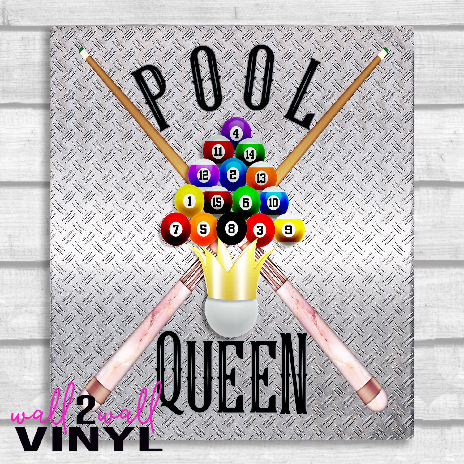 POOL QUEEN WITH BACKGROUND DESIGN - Payhip