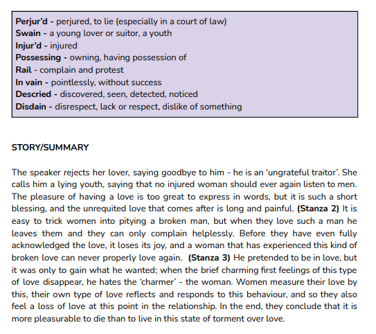 'Farewell, ungrateful traitor' by John Dryden - Poem Analysis - Payhip