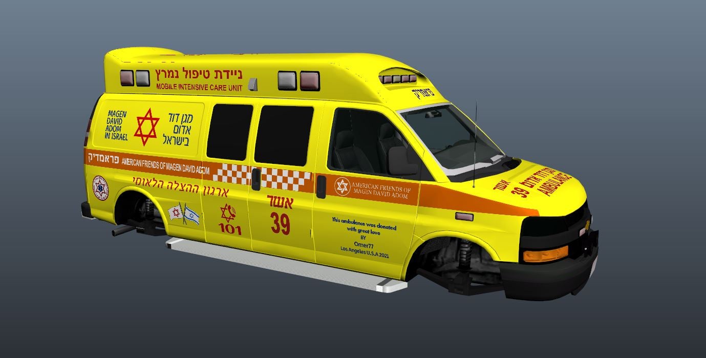 Model Ambulance MDA Israel 2021 for gta v 39 - Payhip