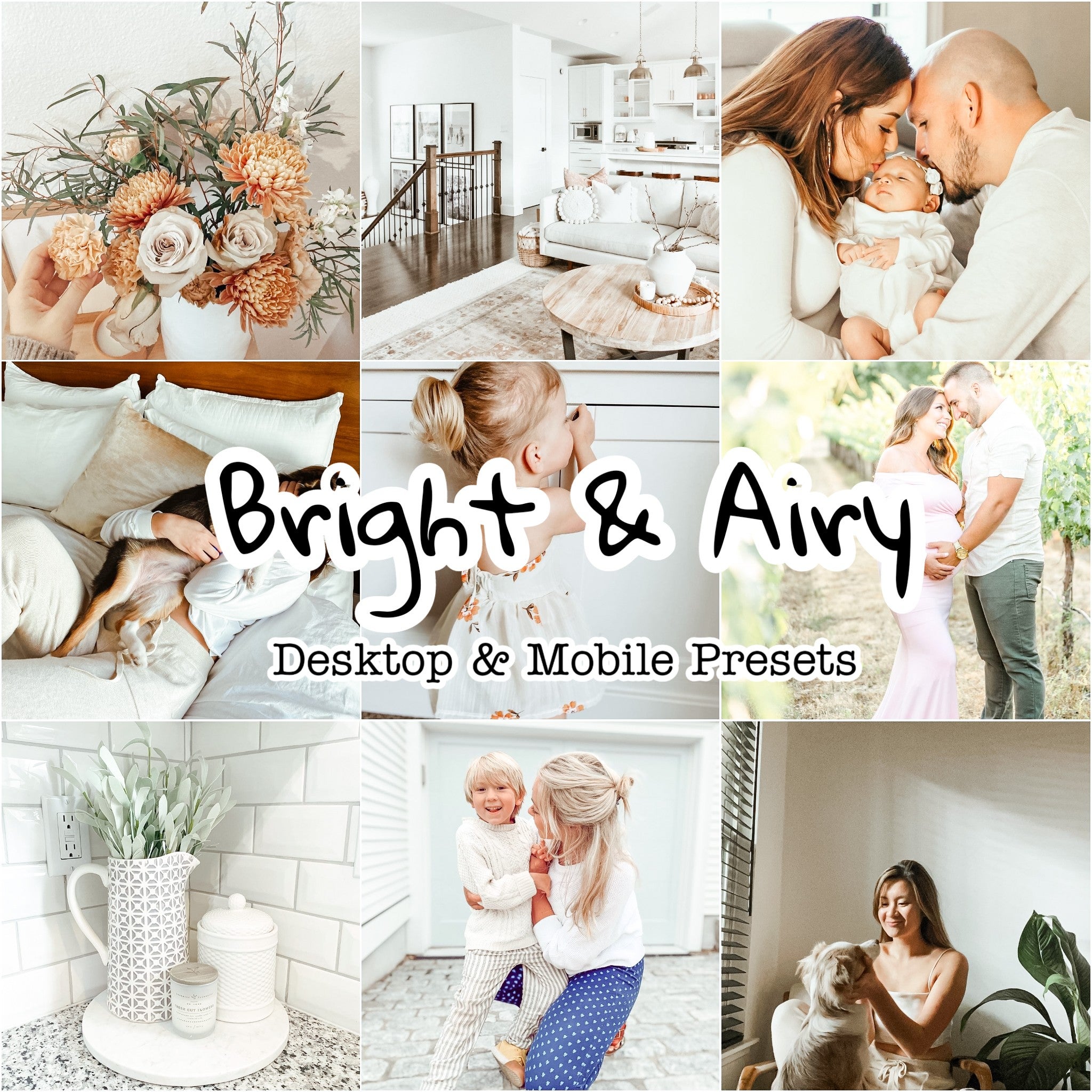 Bright & Airy Lightroom Presets Mobile Desktop - Payhip