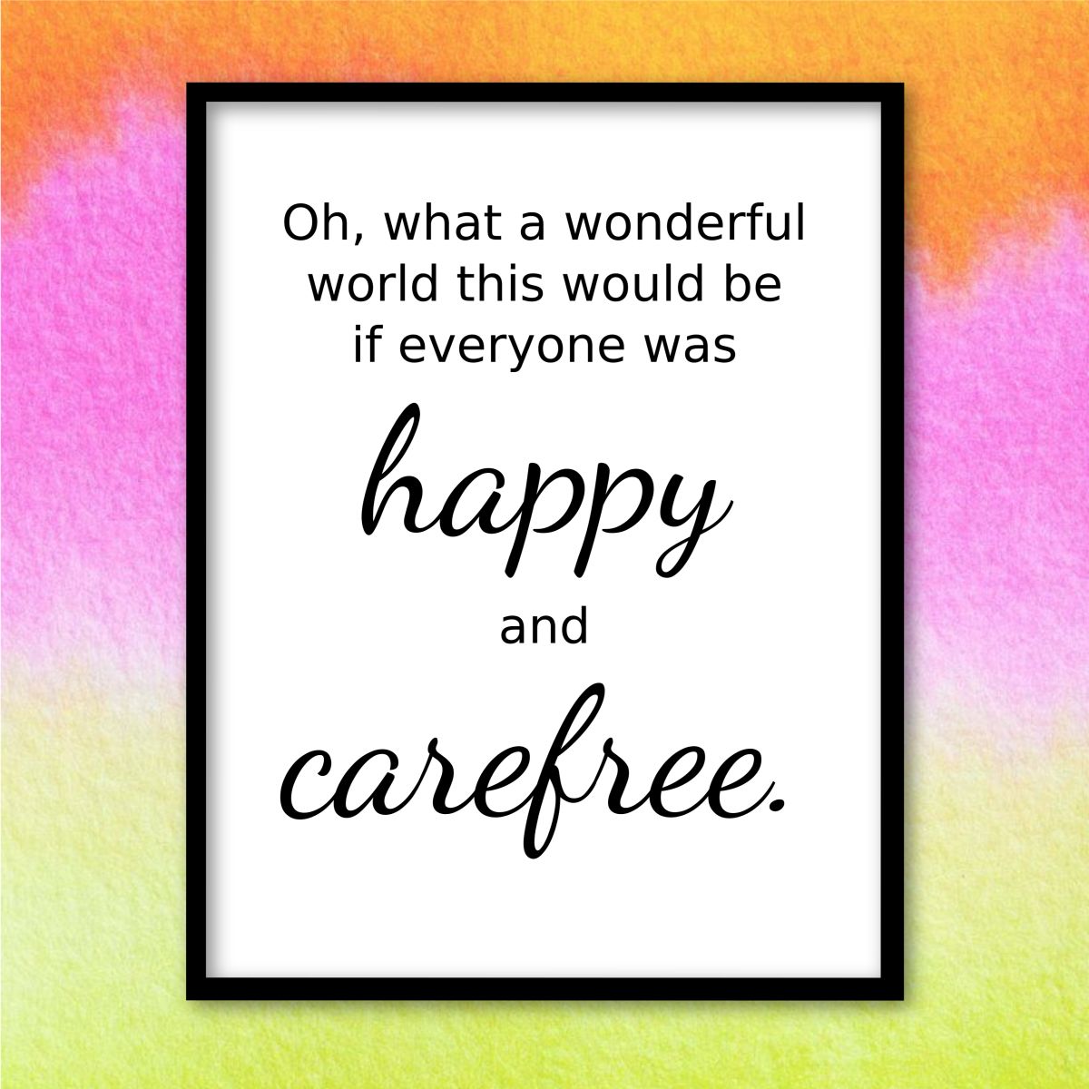 You Deserve To Be Happy - 4 Think Happy Thoughts Posters - Printable ...