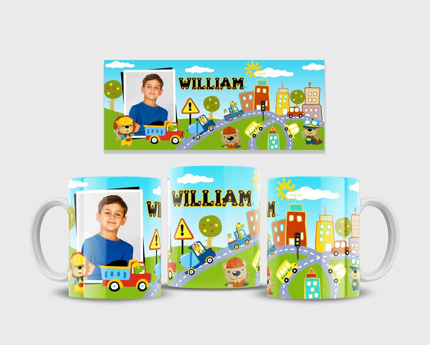 Personalised Boys Mug Designs Set - Payhip