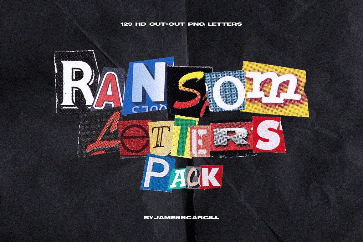 HD PNG Cut-Out Ransom Note Letter Pack (125 Cut-Out Letters) - Payhip