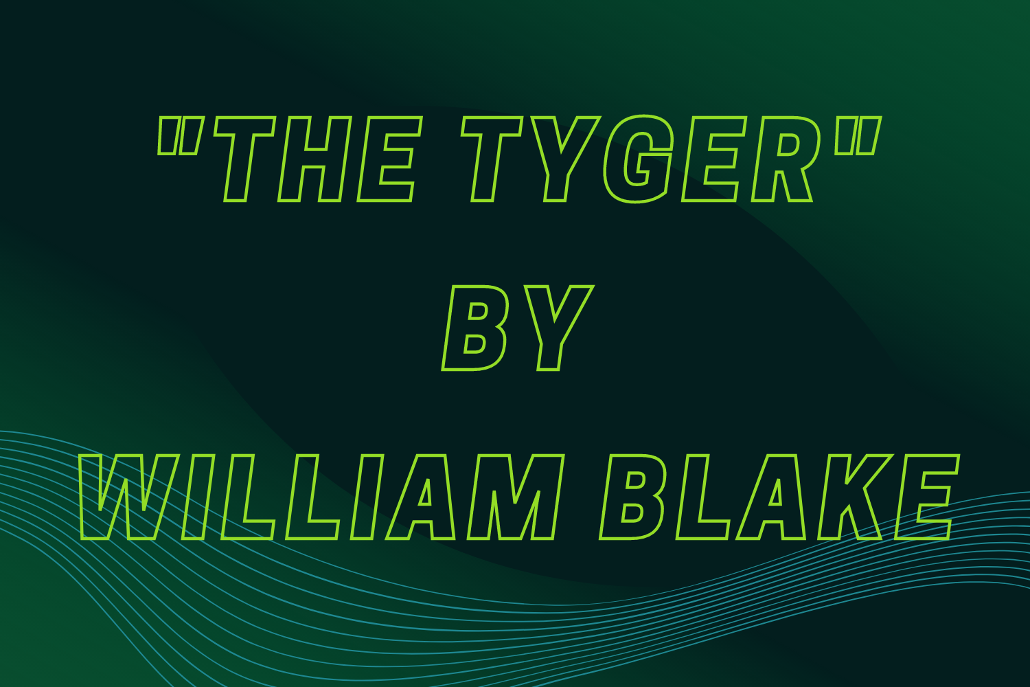 "The Tyger" by William Blake - Poem Analysis - Payhip