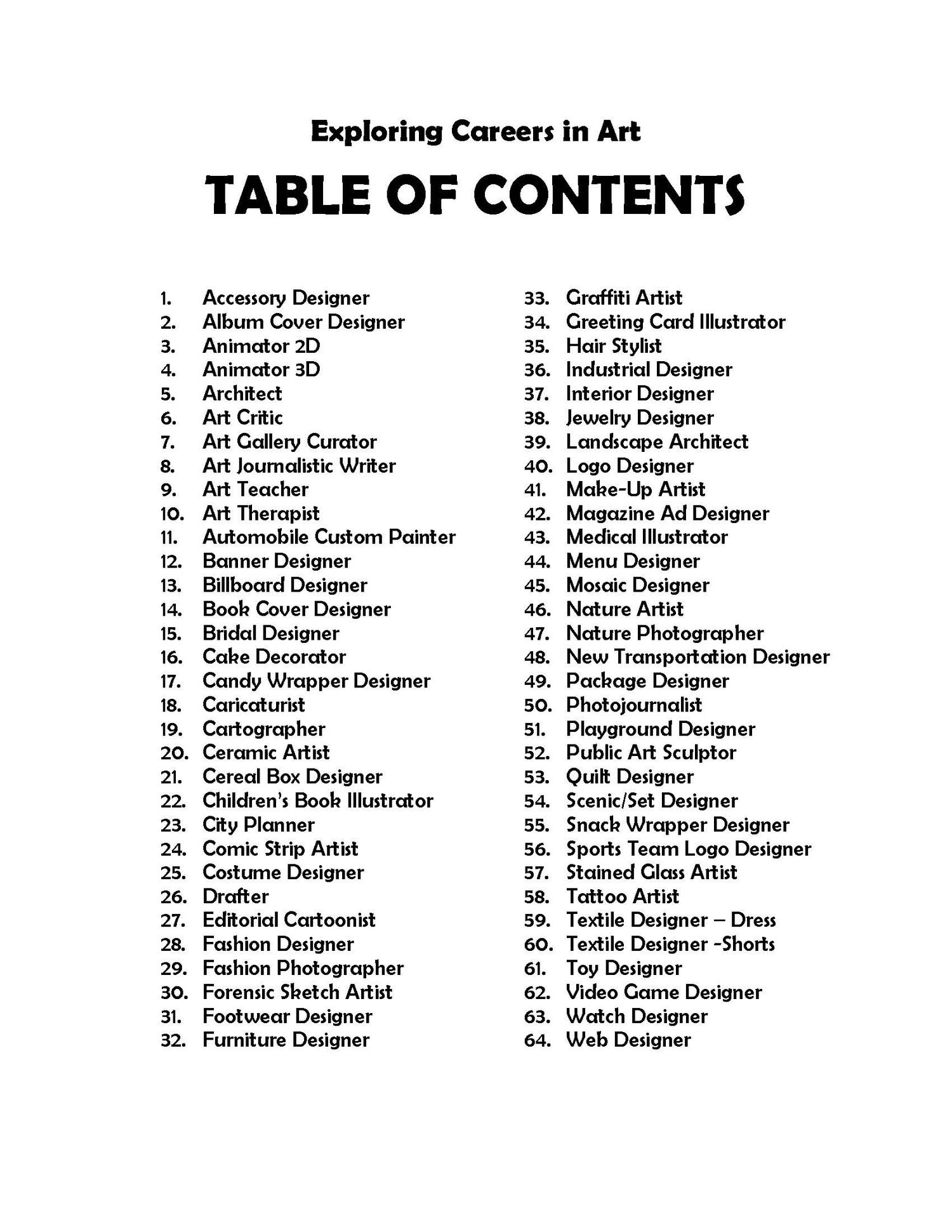 Exploring Careers in Art BUNDLE - Payhip