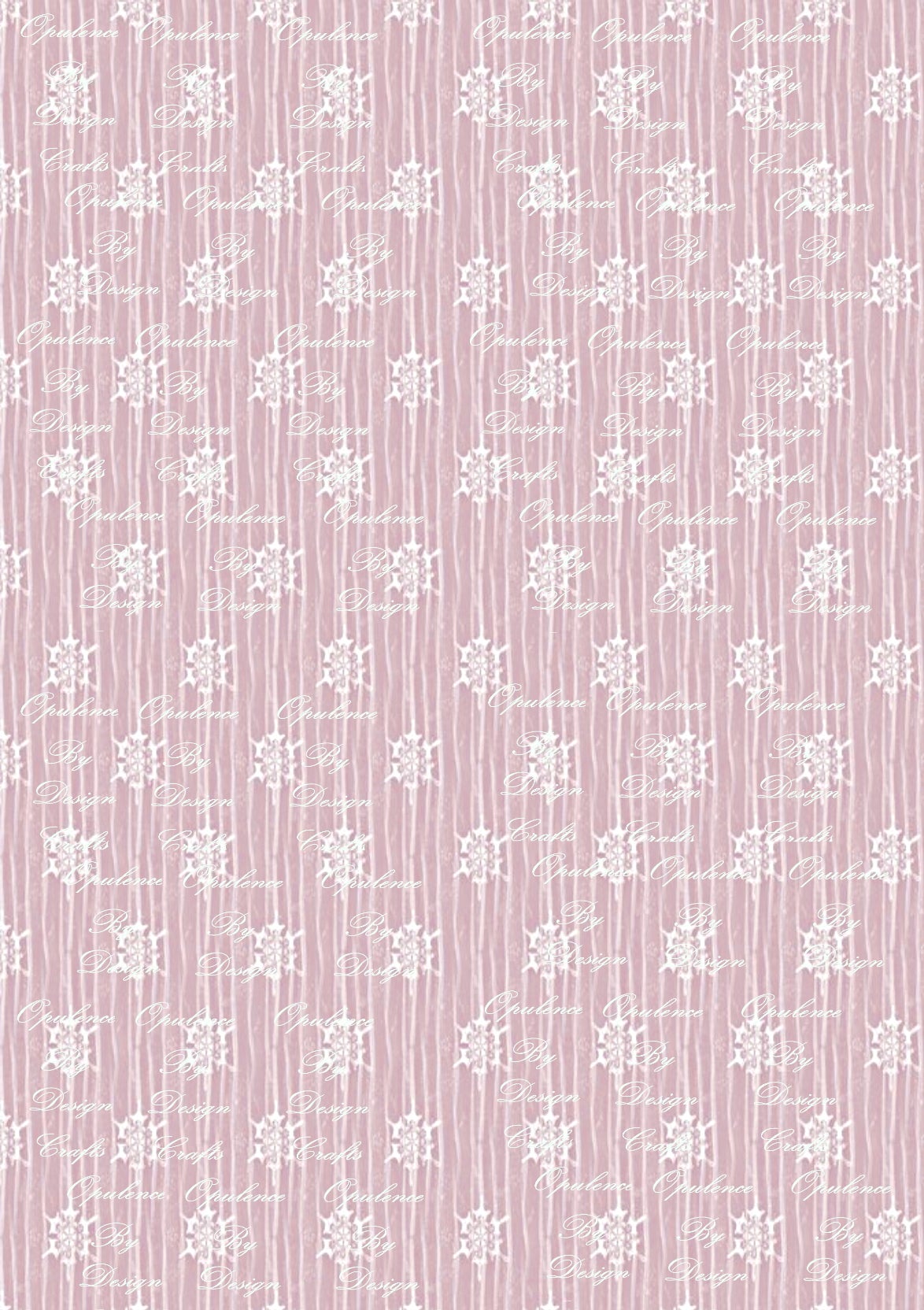 Vintage Florals Collection #007 Pink Backing Paper PDF Digital Download