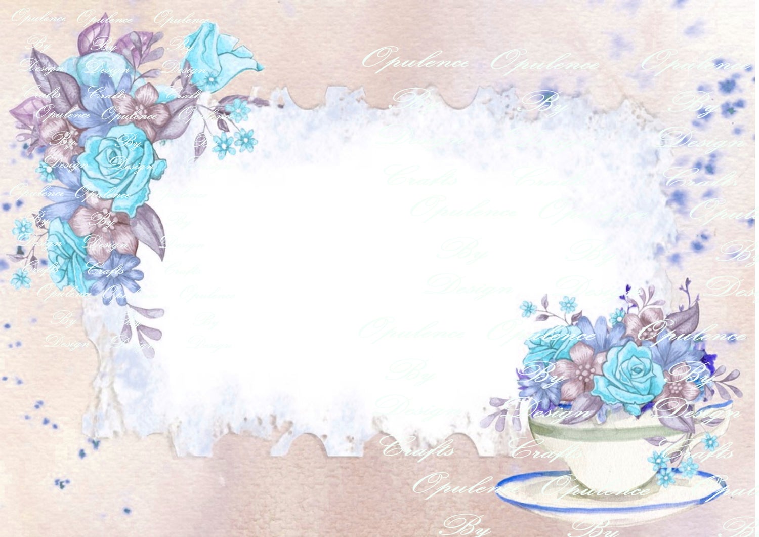 Cardmaking Printable Cardblank and Insert For a Landscape A5 Card - PDF ...