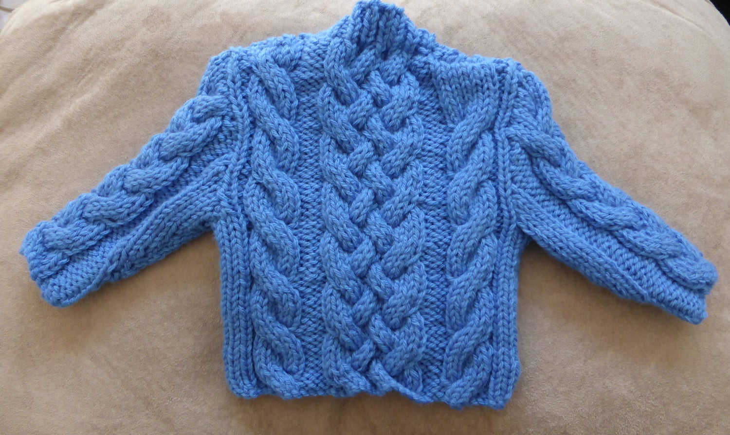 Babies 12ply cable sweater - Jesse - Payhip