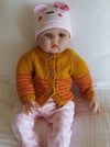 Babies striped raglan cardigan - Juniper - Payhip
