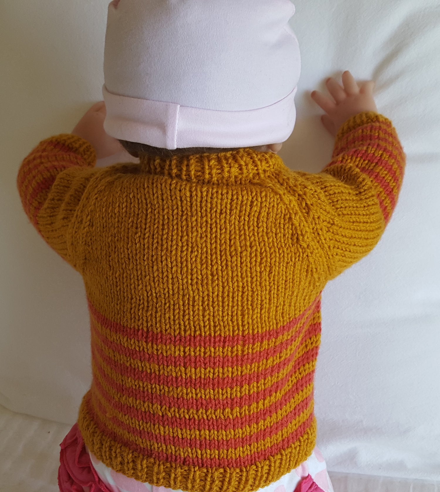 Babies striped raglan cardigan - Juniper - Payhip