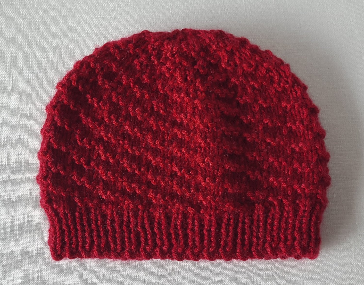 Baby’s 8ply textured Beanie with rib band - Riley - Payhip