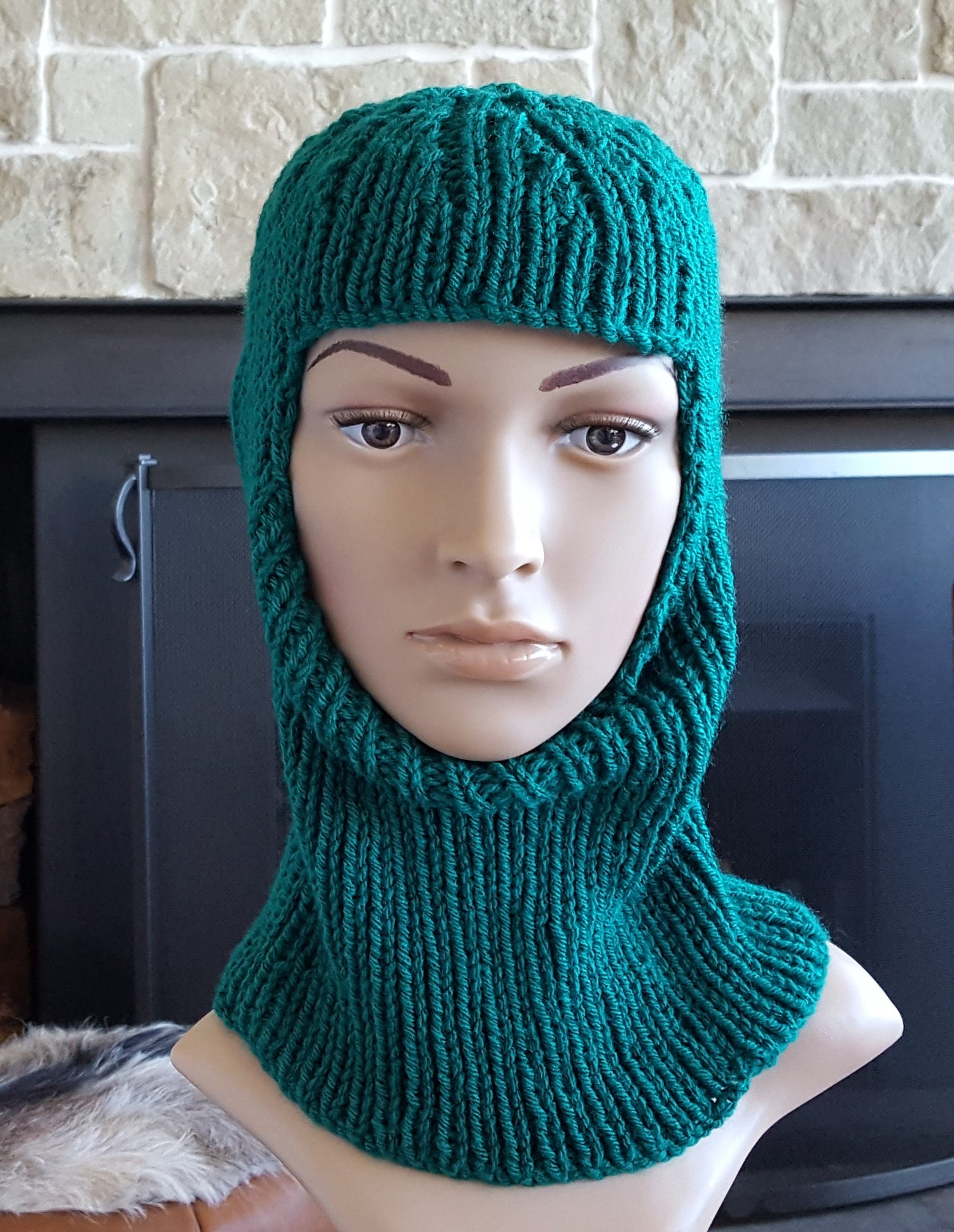 Rib Balaclava in 12ply yarn - Kennedy - Payhip
