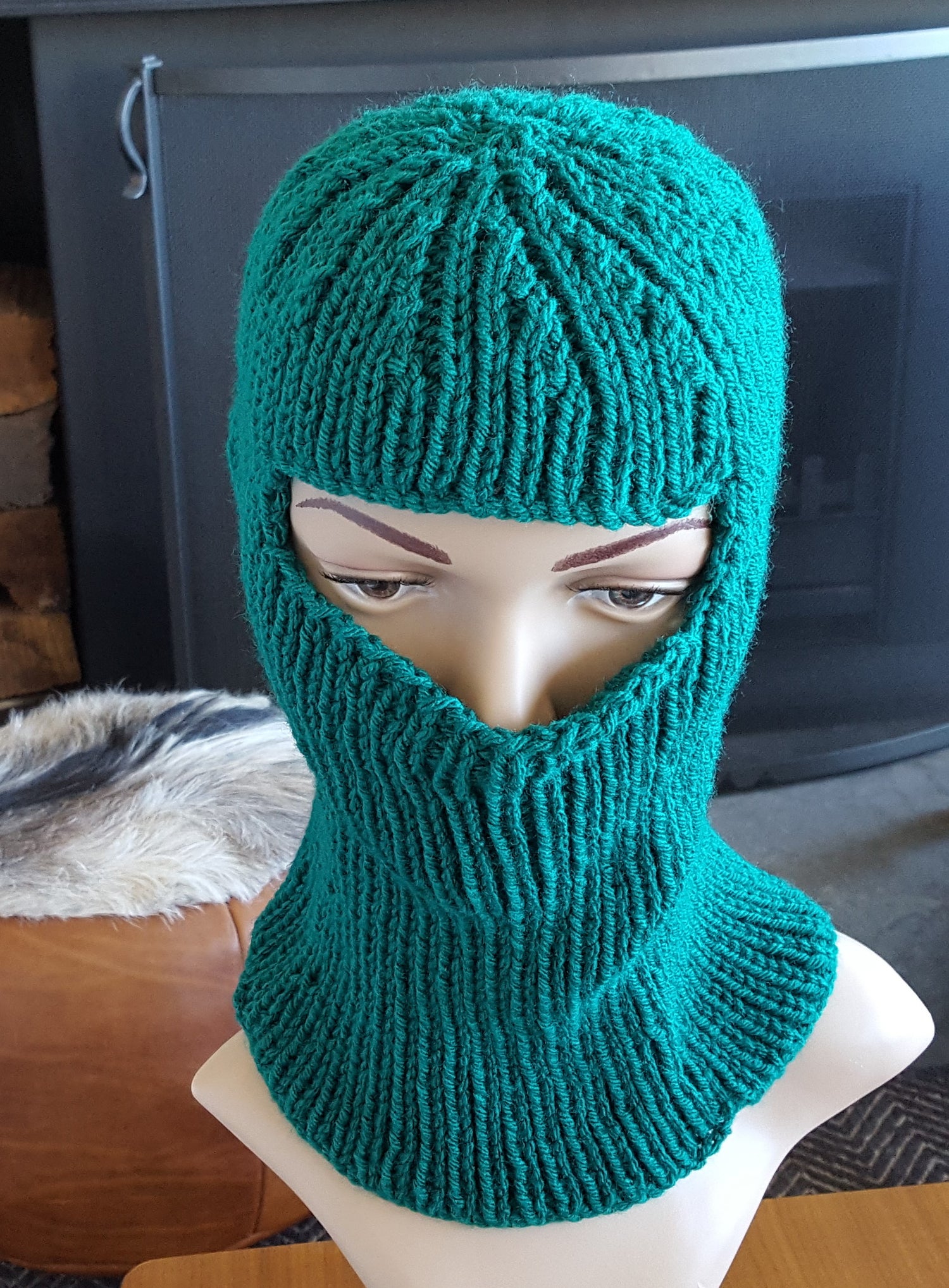 Rib Balaclava in 12ply yarn - Kennedy - Payhip