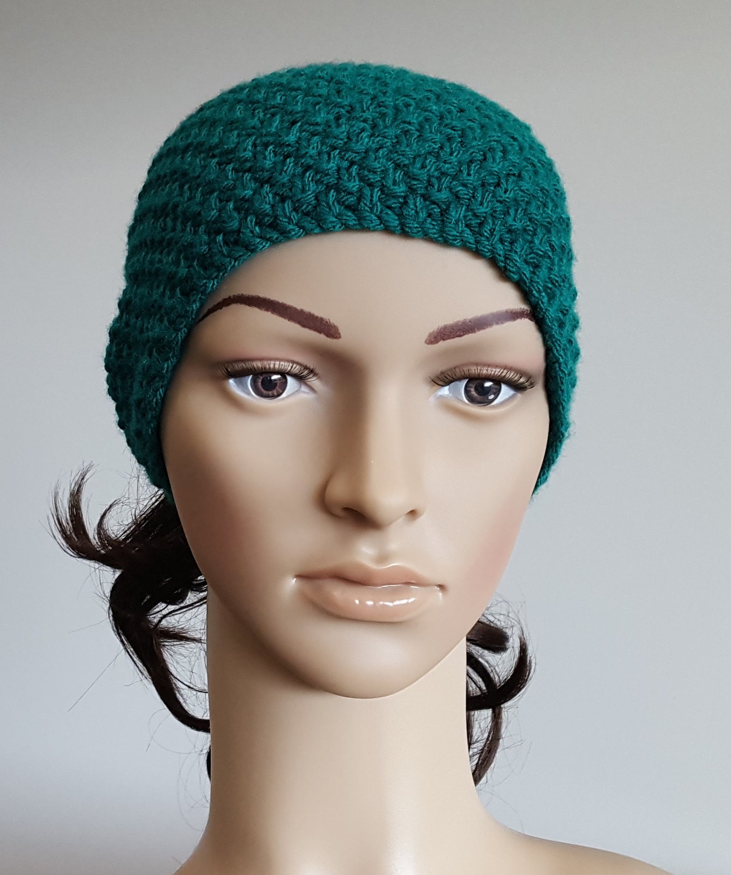 Moss stitch ponytail beanie, sizes 2 years to lady - Harmony - Payhip