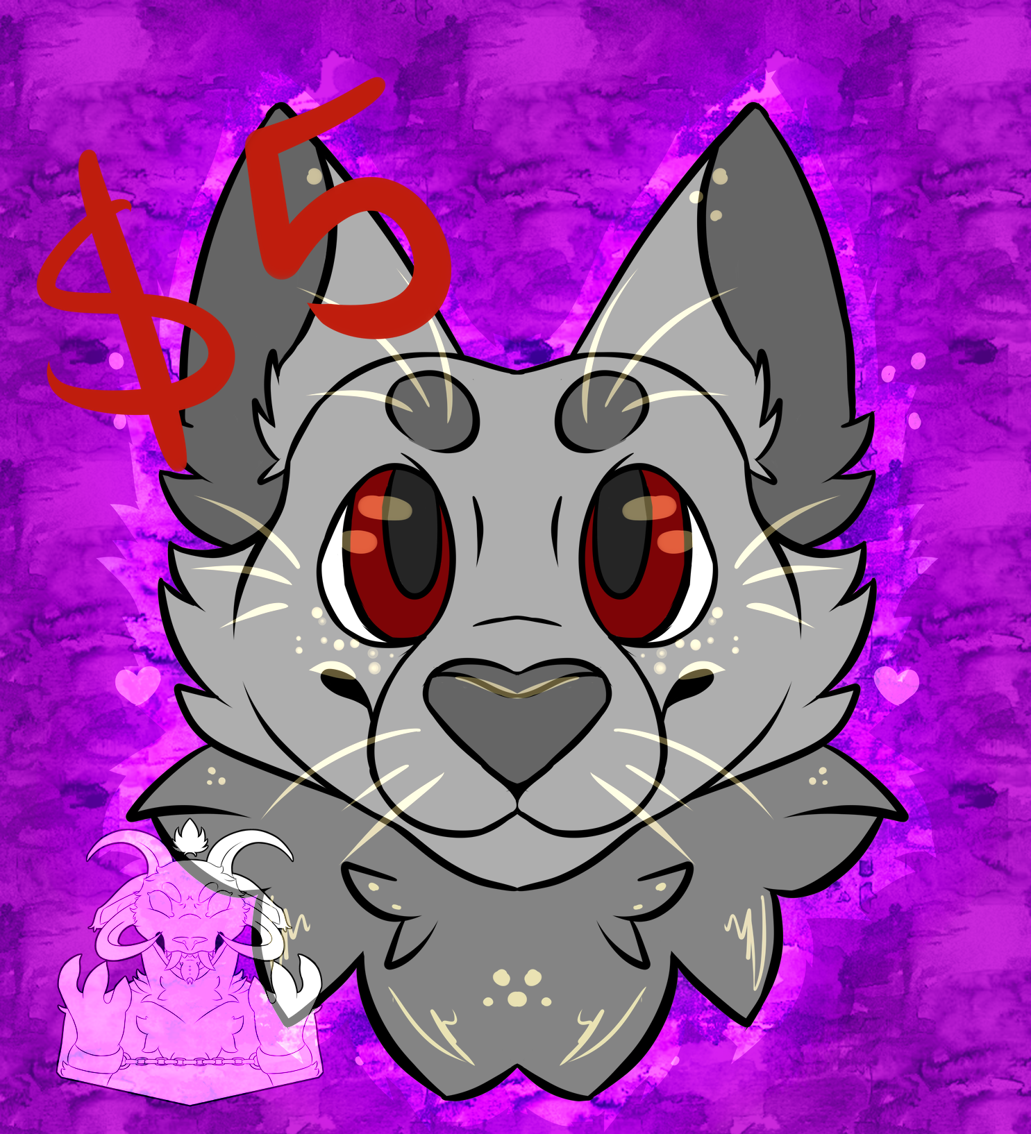 Domestic Cat Headshot Base - Payhip