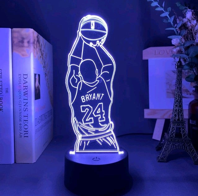 Kobe Bryant Acrylic 3D Lamp Led Night Light - Payhip