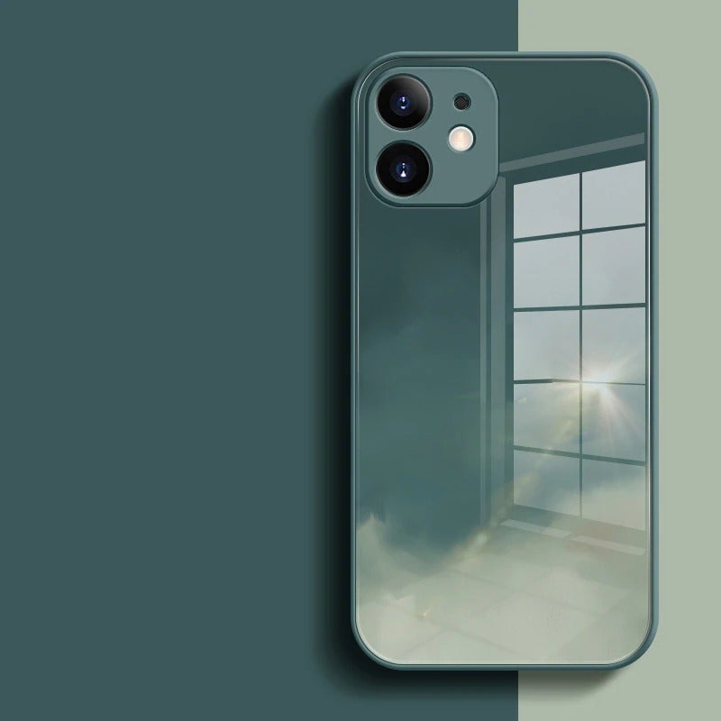 Hot Deal 2021 Liquid Tempered Glass iPhone 12 Pro Max 12 Case Cover ...