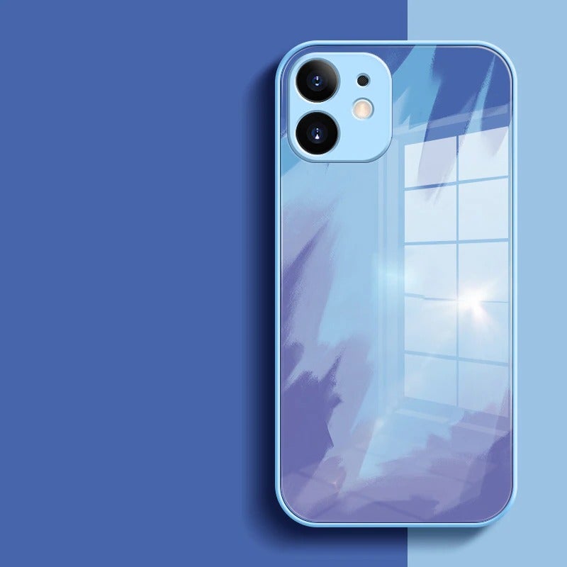 Hot Deal 2021 Liquid Tempered Glass iPhone 12 Pro Max 12 Case Cover ...