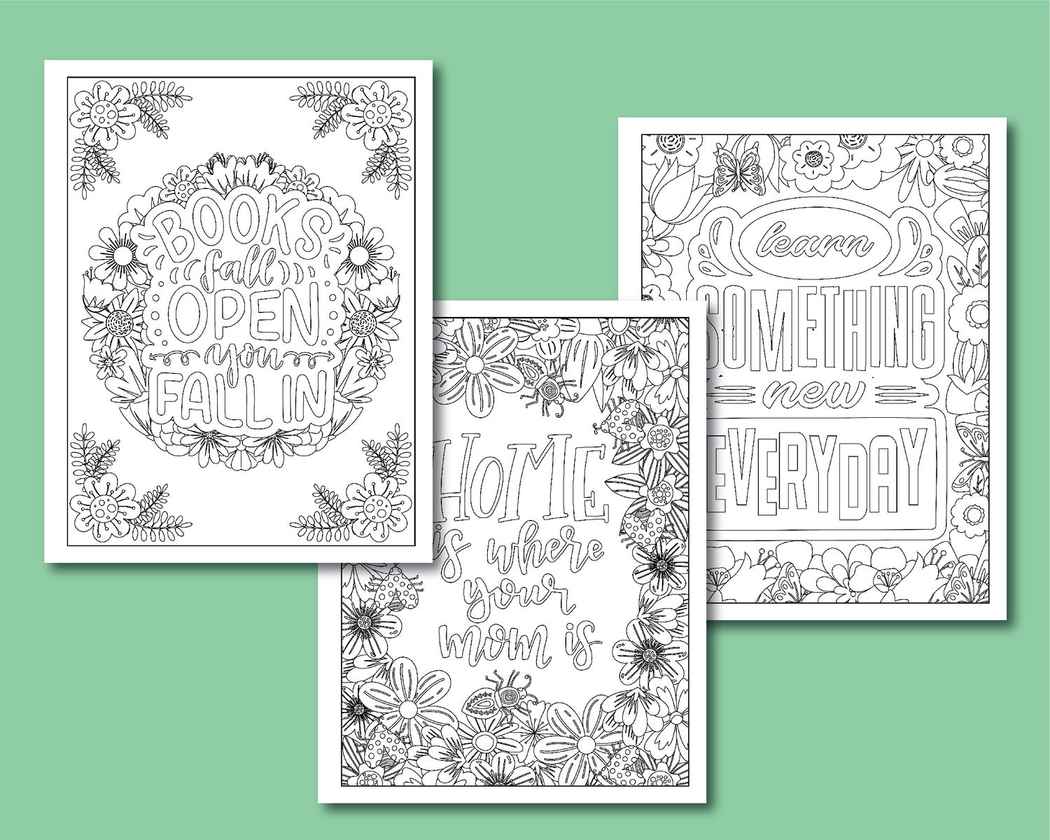 Inspirational Quotes Coloring Pages Vol 2 - Payhip