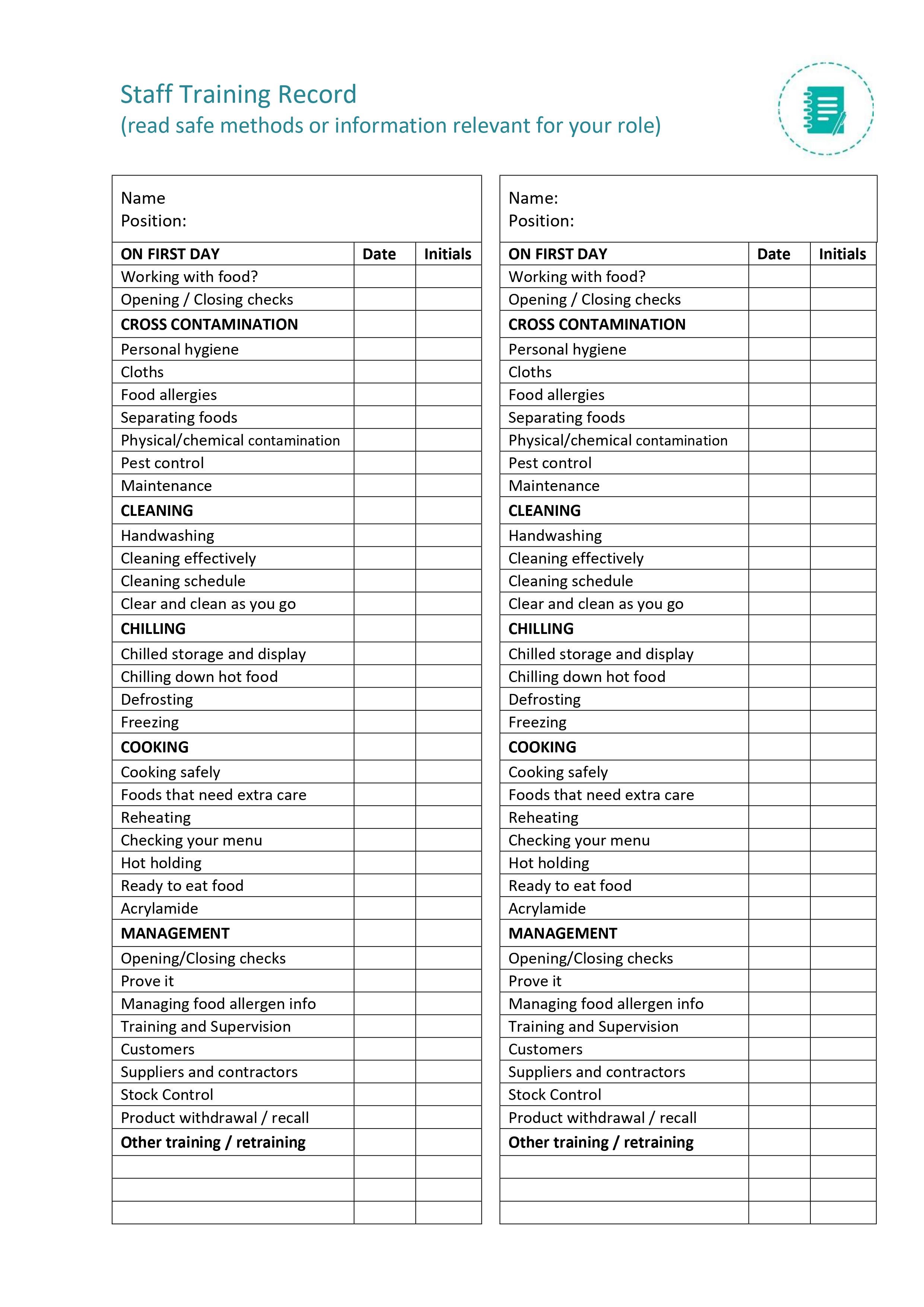 SFBB staff training list (prefilled) - Payhip