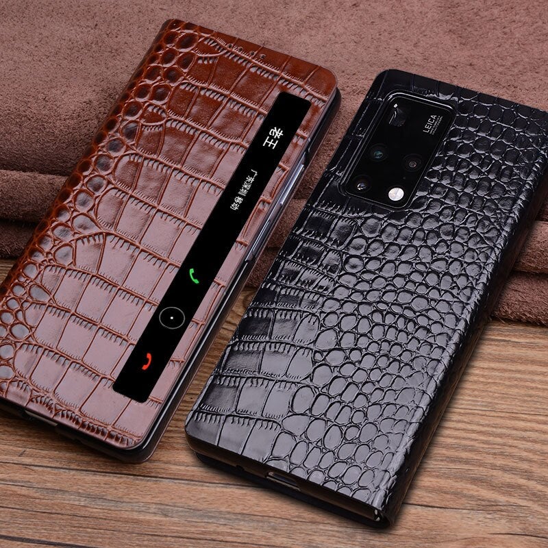 Huawei Mate X2 Case Cover PU Leather Kickstand Smart Window - Payhip