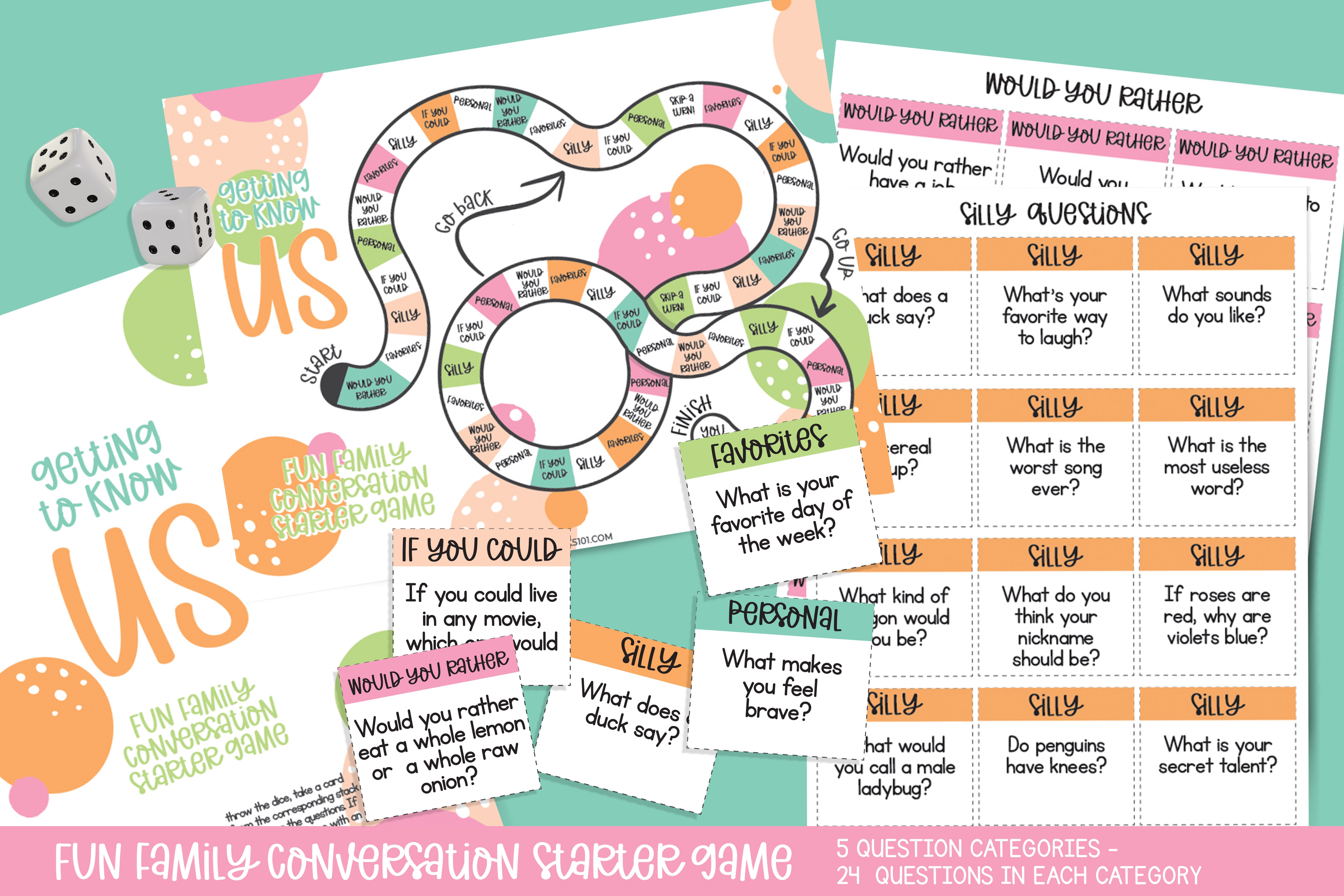 Getting To Know Us - Family Conversations Game - Payhip