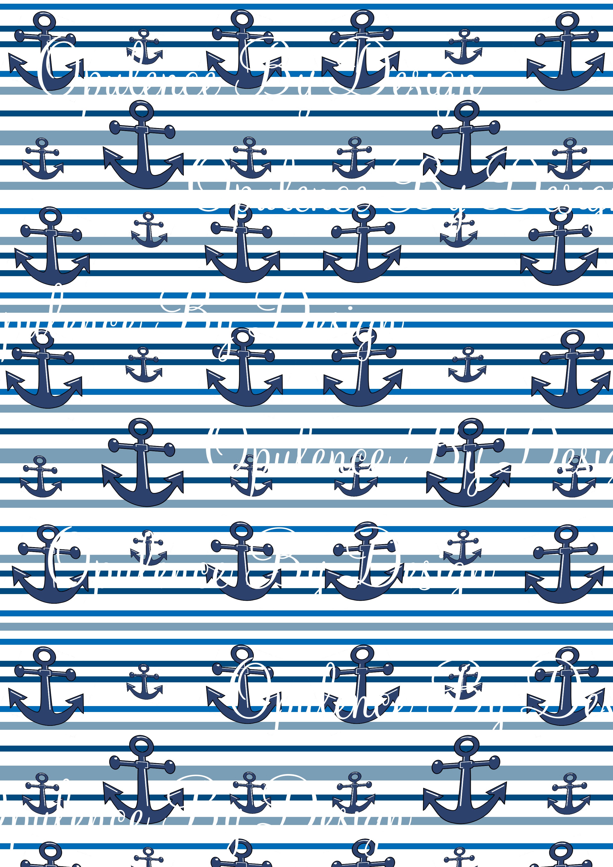 Nautical themed Backing Paper Set - 4 PDF Digital Download Papers