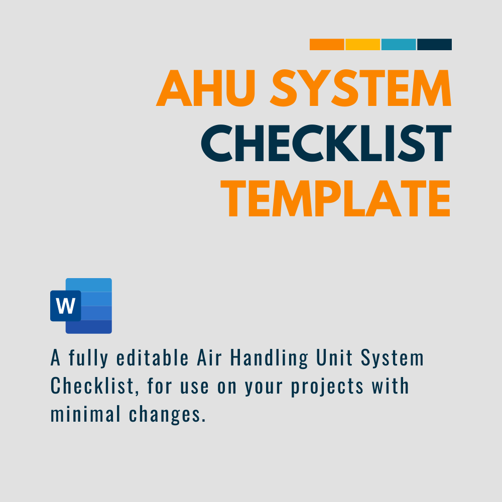 [049a] AHU System Checklist [MS Word] - Payhip
