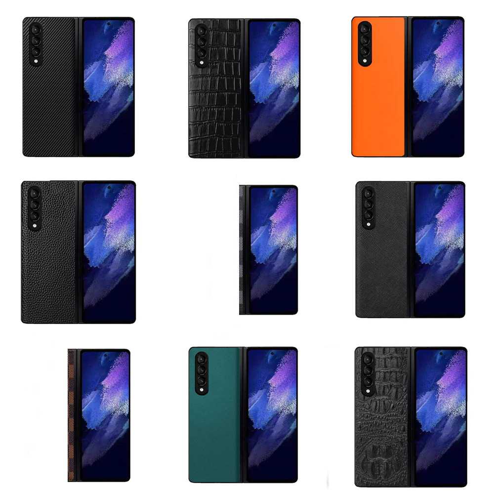 Multicolor Samsung Galaxy Z Fold 3 Case Cover PU Leather - Payhip