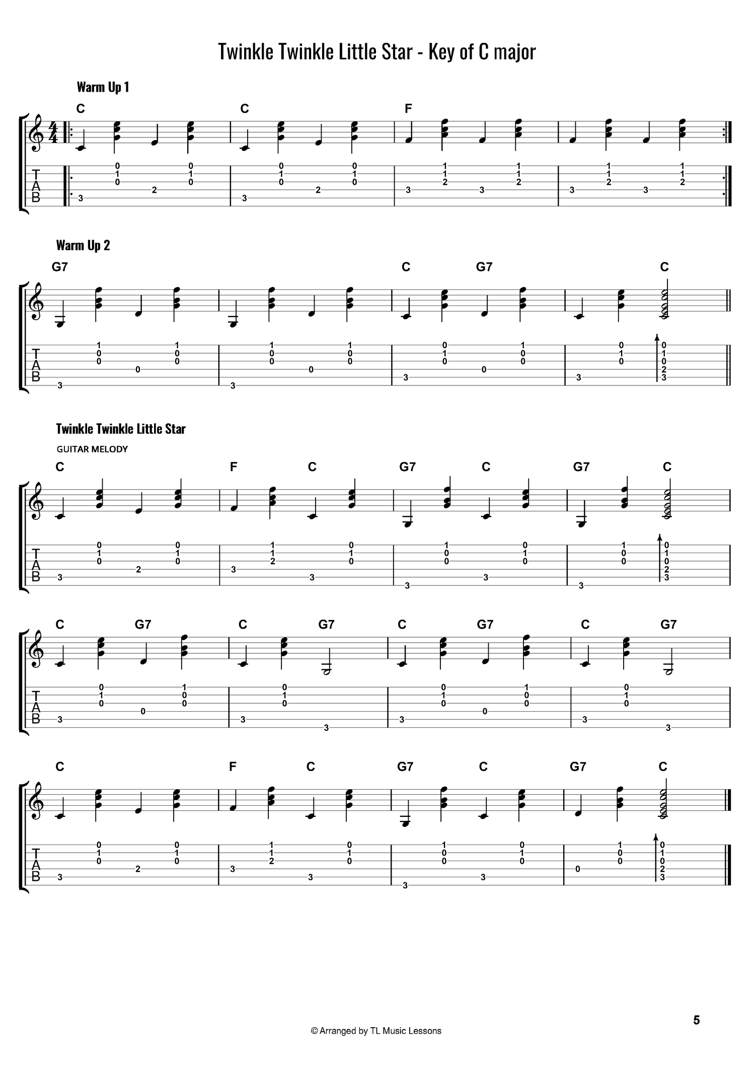 Fingerstyle Guitar - Easy Songs in the Public Domain - Payhip