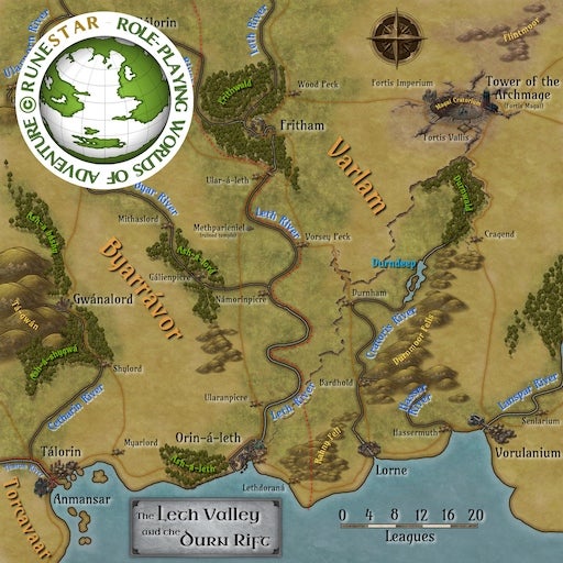 Leth Valley and the Durn Rift - Regional map - Payhip