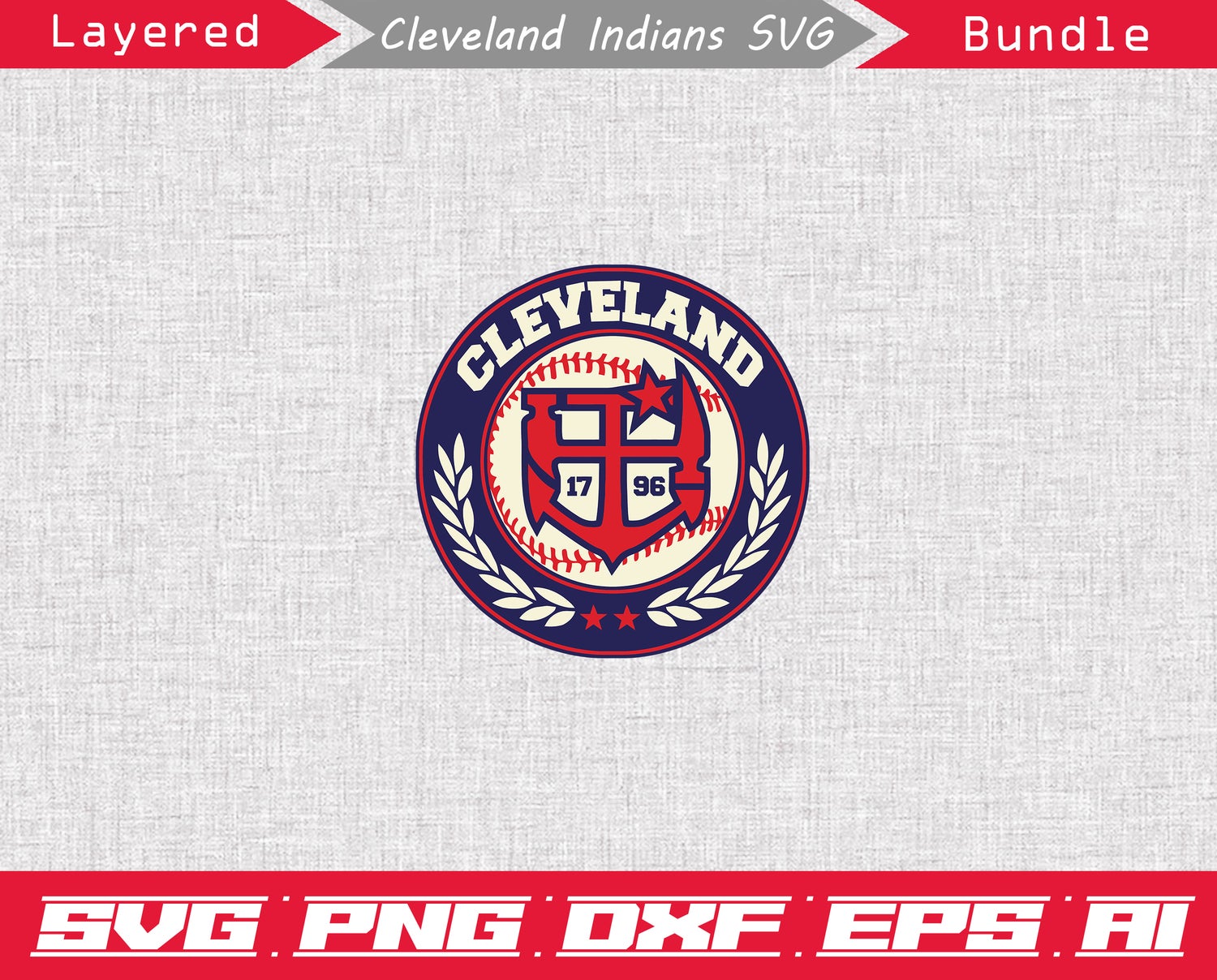 Cleveland Indians SVG, PNG, DXF, EPS, AI, Cleveland Indians Cut files ...
