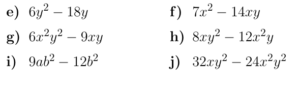 Factorising single brackets worksheet no 3 (with solutions)