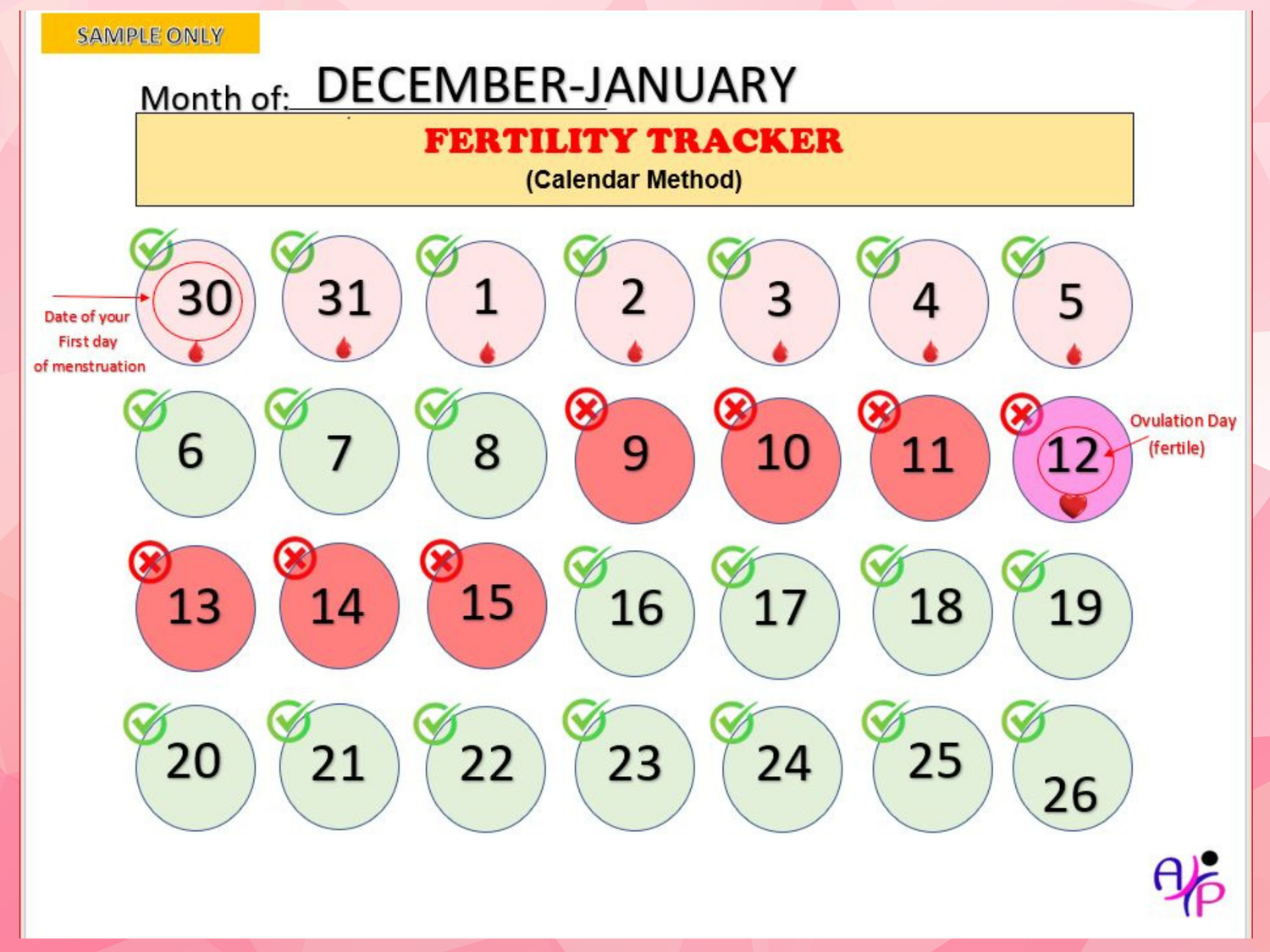 Fertility Tracker | Menstrual Monitoring Sheet | Instant Download - Payhip