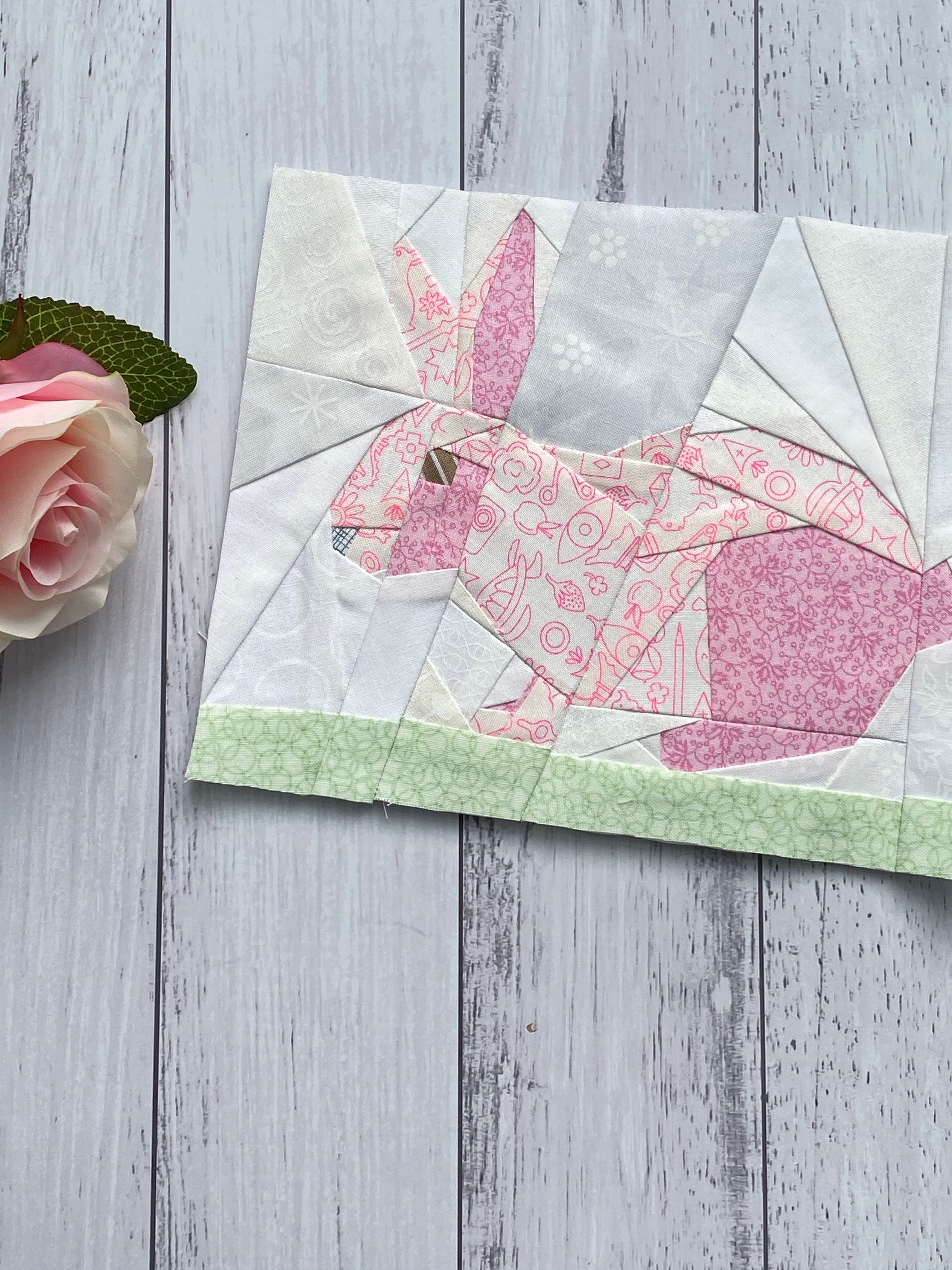 Bunny Rabbit Quilt Block Pattern
