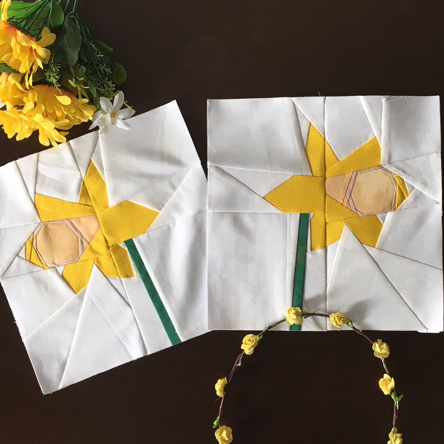 Daffodil Quilt Block Pattern