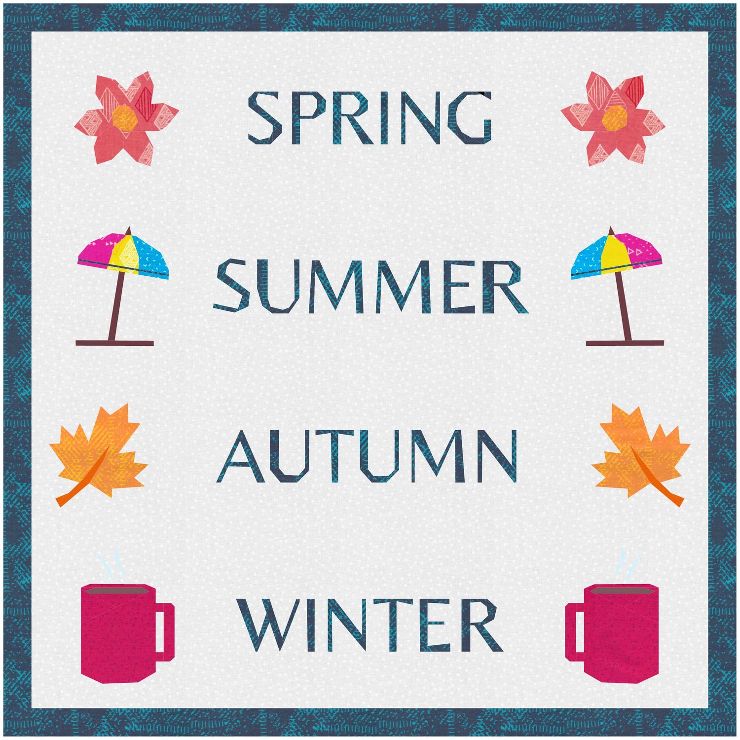 Four Seasons Quilt Block Pattern Set