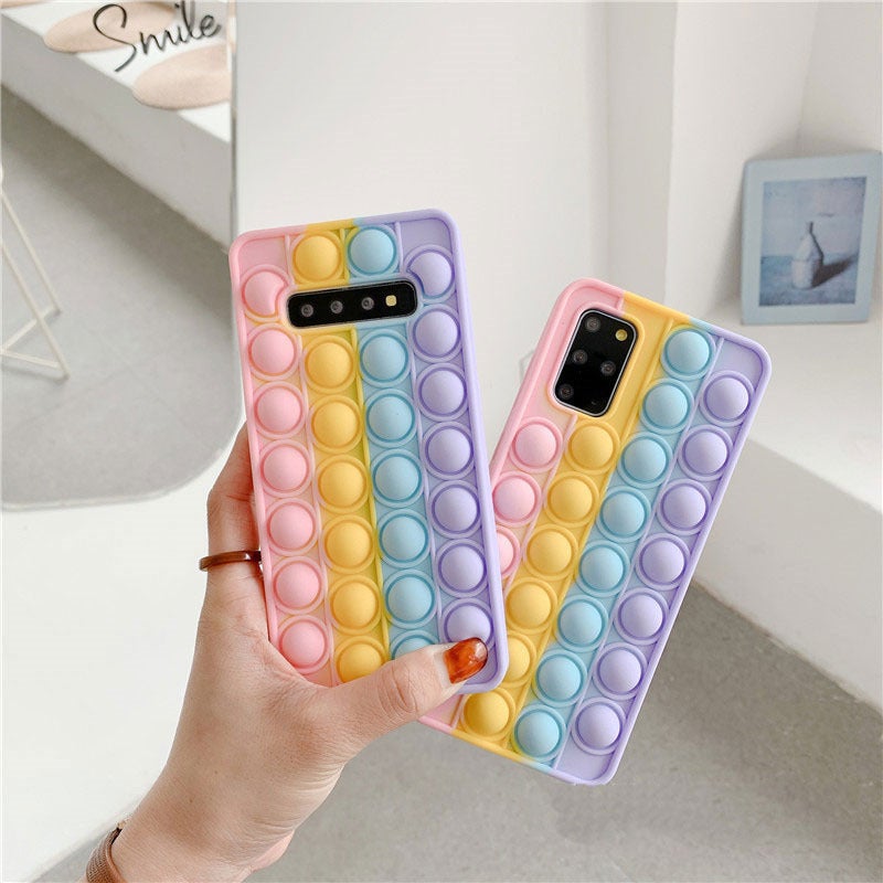 New Model Pop It Phone Cases Samsung Galaxy S9/S10/S20/S21/NOTE 10/NOTE ...