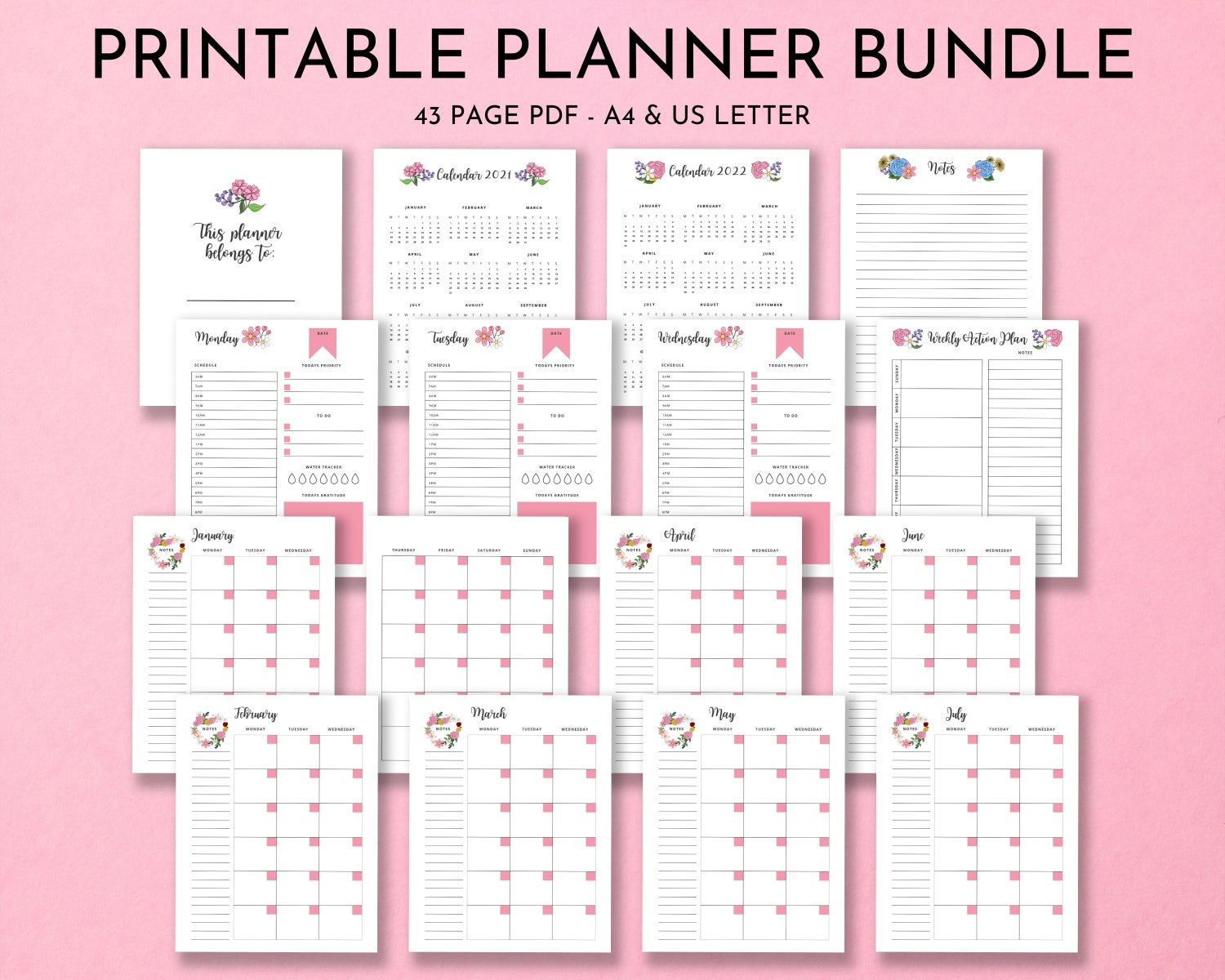Printable Planner Bundle - Payhip