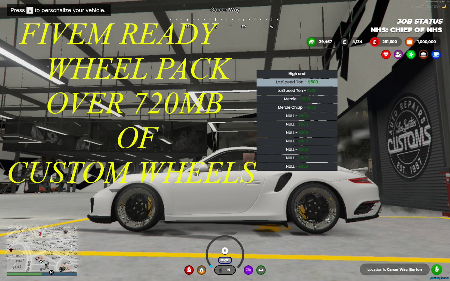 Custom Wheel / Rim Pack FiveM Ready Tuner Rims / Sports / Racing Rims ...