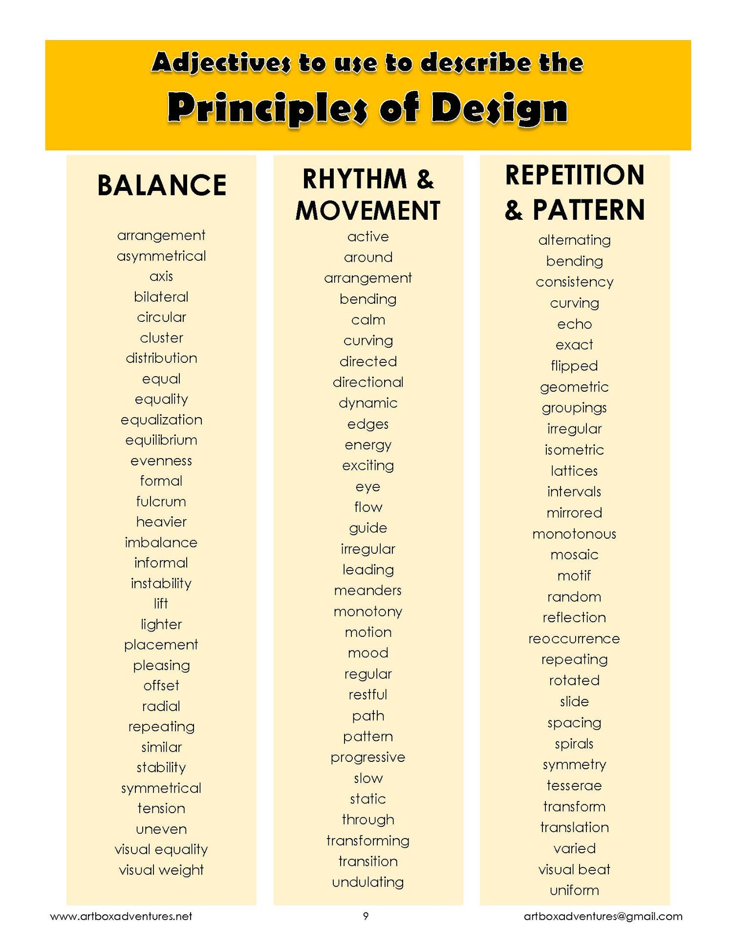 The Student-Friendly Guide to the Elements and Principles of Design ...