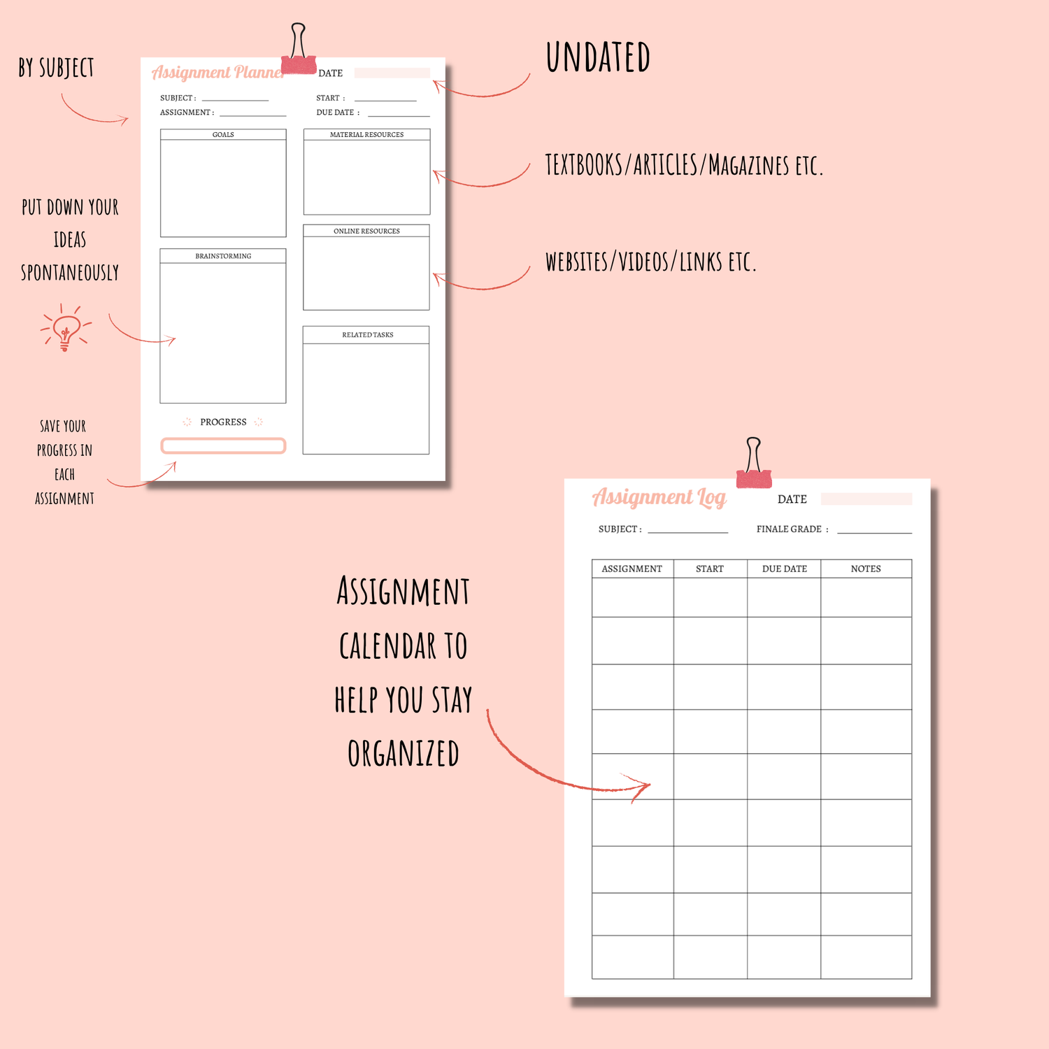 ULTIMATE STUDENT PLANNER | A4 | A5 | LETTER SIZE | PRINTABLE - Payhip