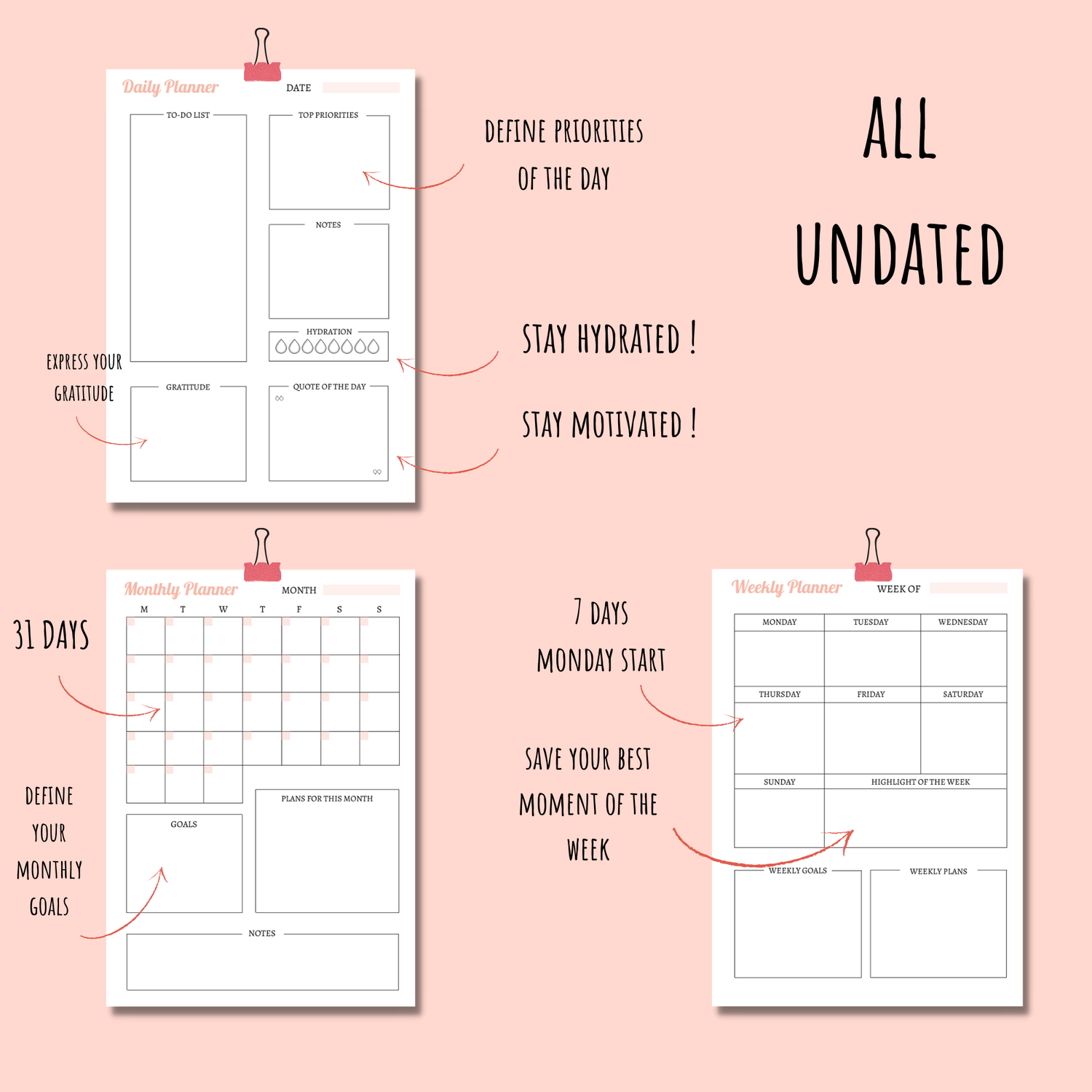 ULTIMATE STUDENT PLANNER | A4 | A5 | LETTER SIZE | PRINTABLE - Payhip