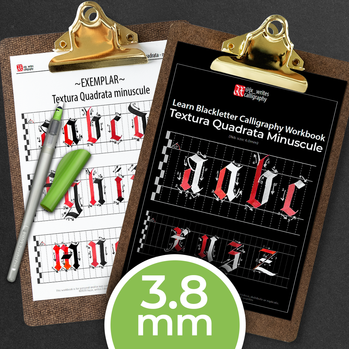 Textura Quadrata Minuscule 3.8mm (A4)