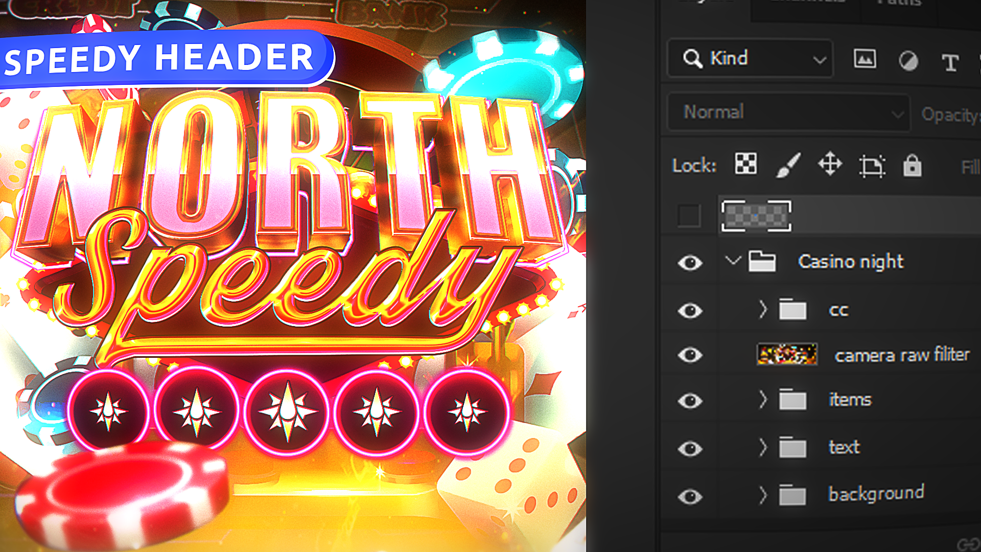(Casino Night) Speedy Header psd - Payhip