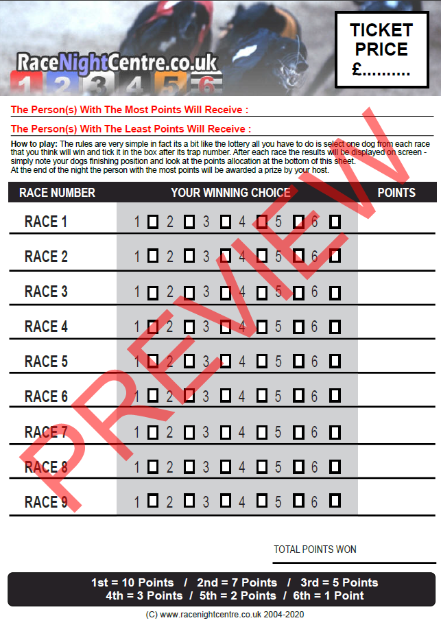 Race Night Centre
