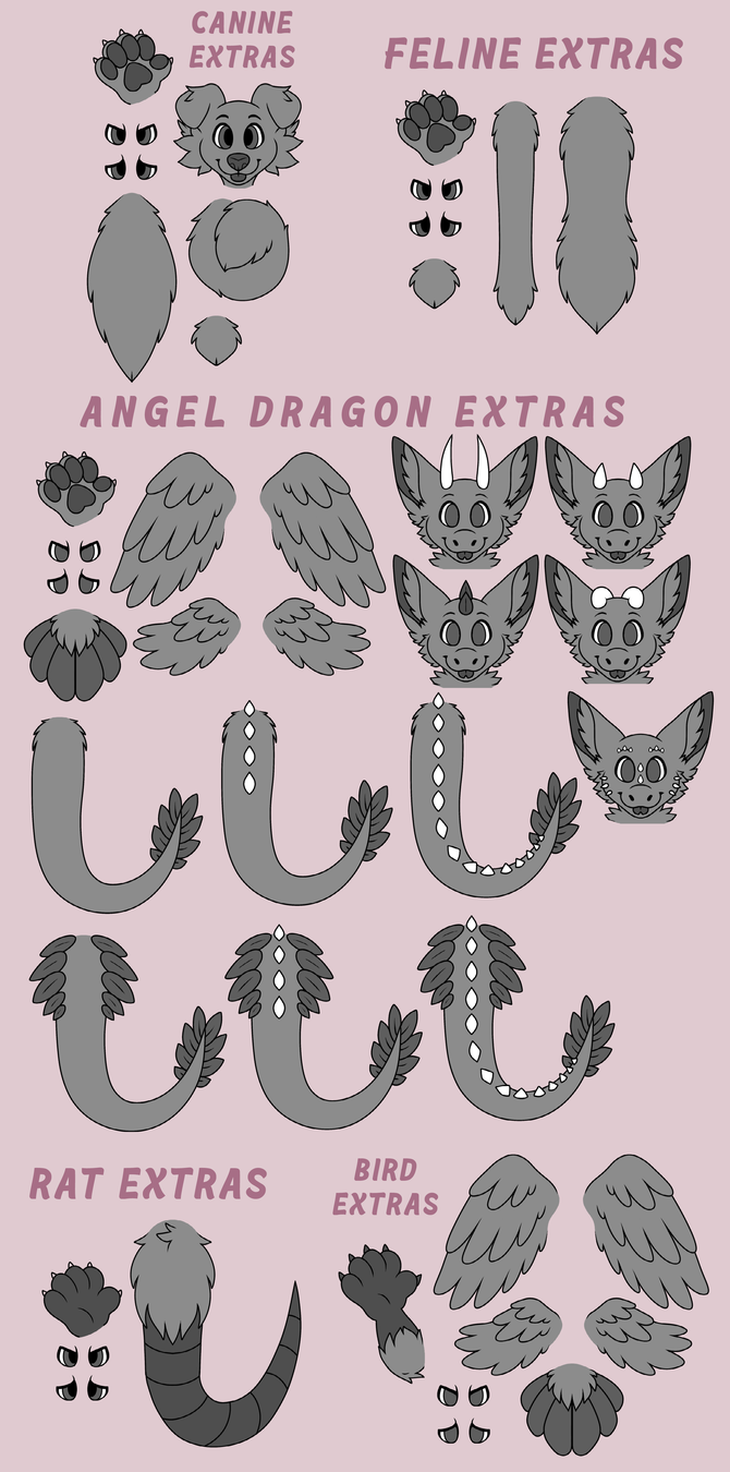 Furry Reference Sheet Base Pack - Payhip