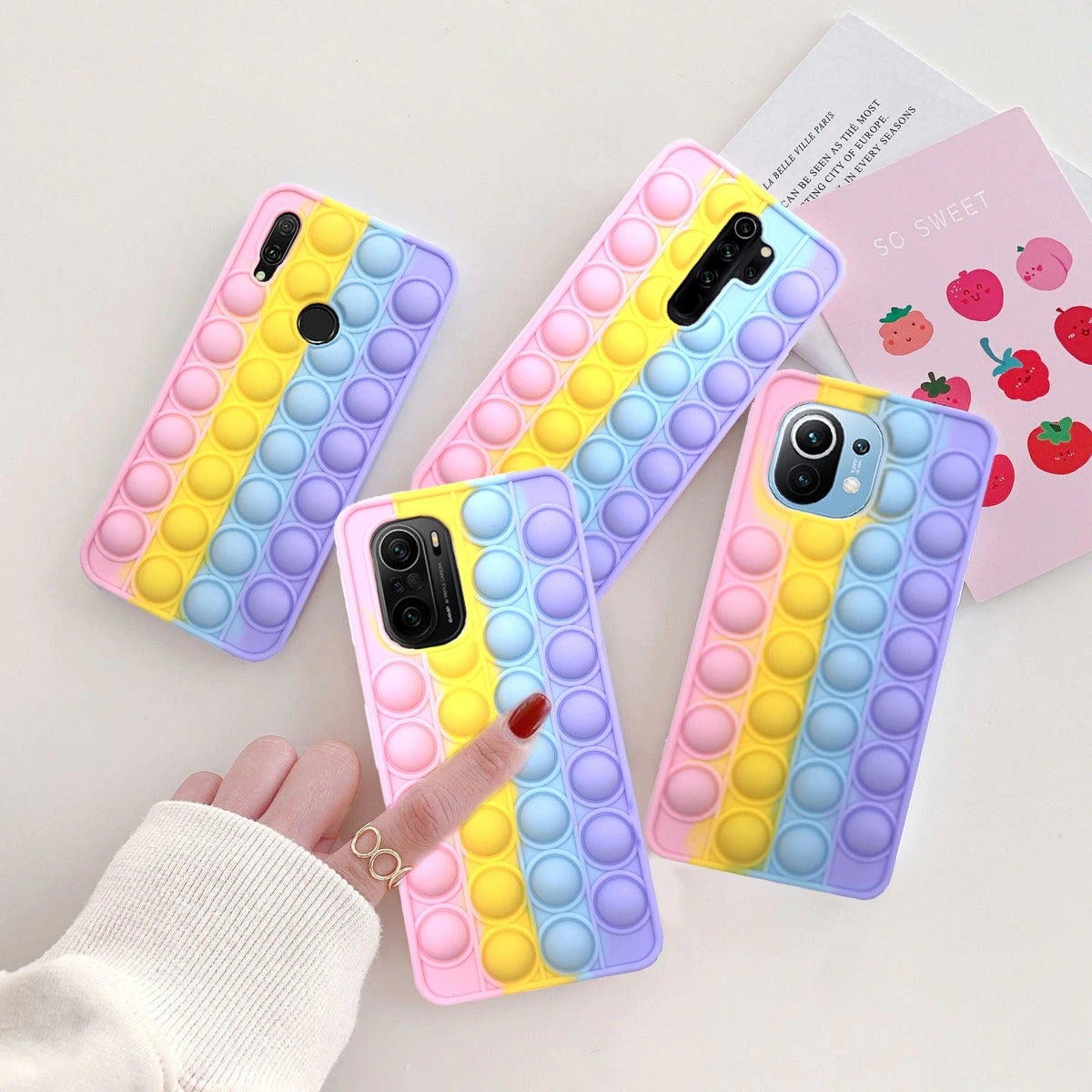 Pop It Phone Case Xiaomi Redmi 9 9A 9C Redmi Note 7 8 8Pro 9 9s 9Pro ...