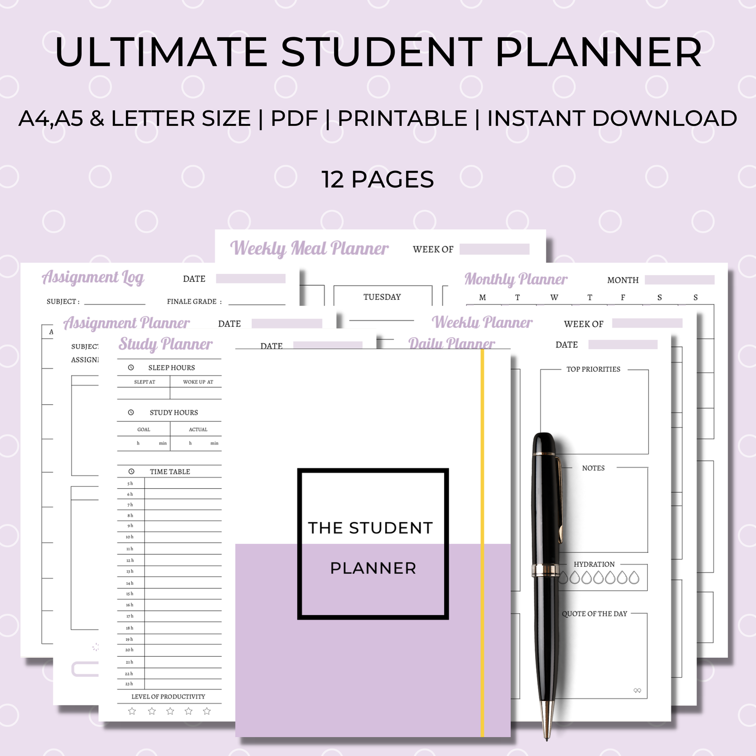 Ultimate Student Planner | Student Planner Essentials | Student Planner ...